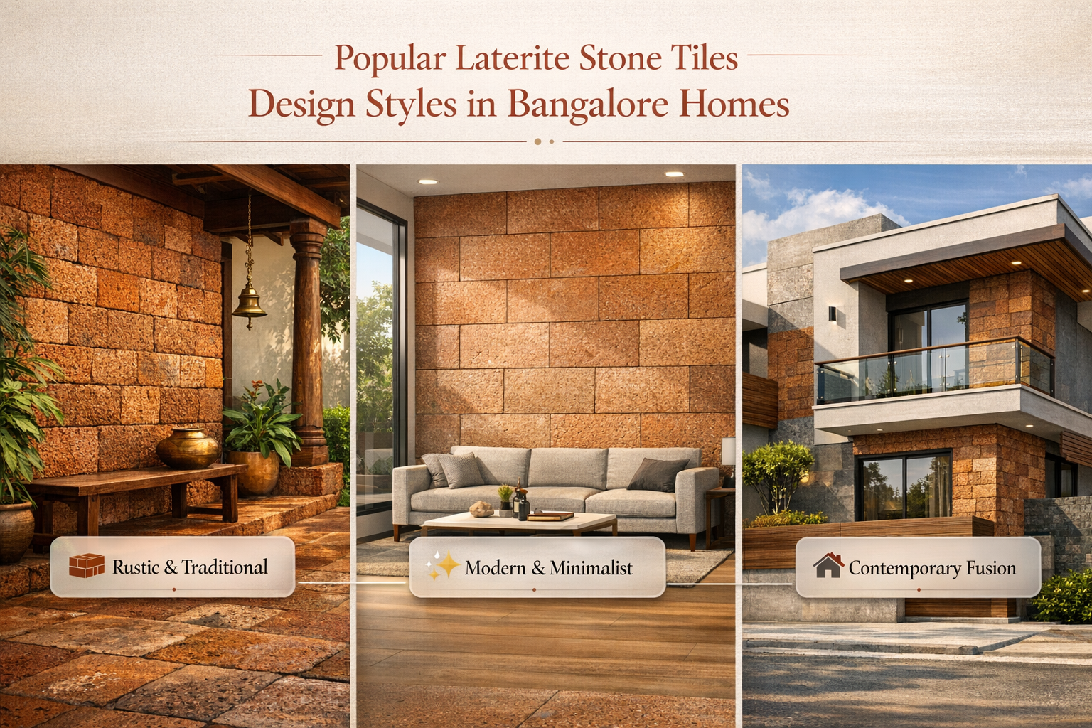 Latest Laterite Stone Tiles Designs in Bangalore 2026